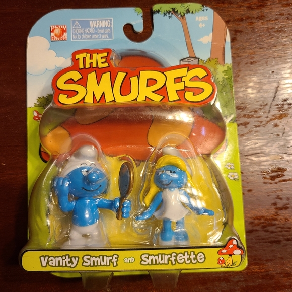 Toys | The Smurfs Jakks Pacific Vanity Smurf And Smurfette New 24 ...
